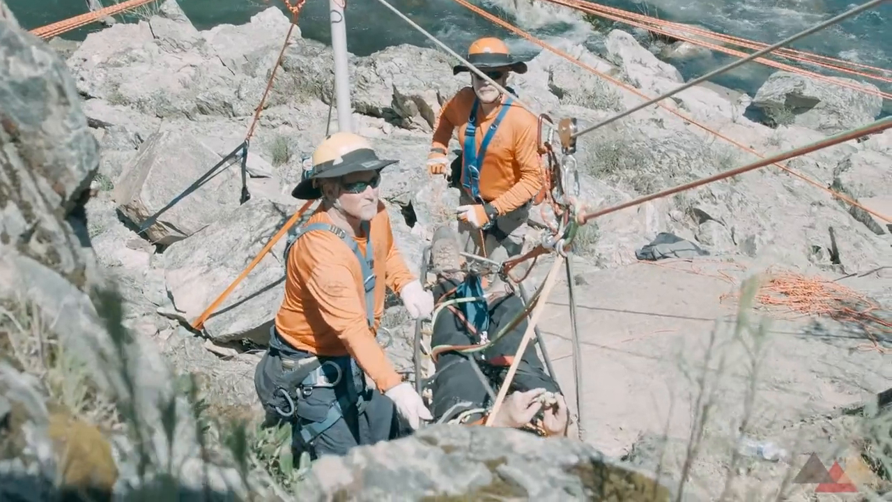 Floating the Litter Uphill with a Dual Tension Tracking Line System ...